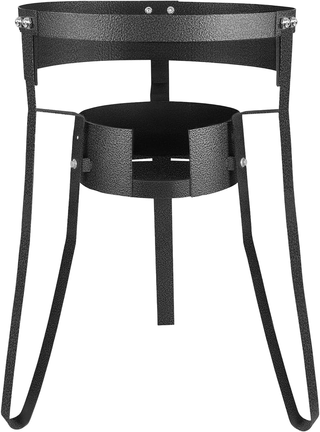 30" Coated Steel Comal Stand with Adjustable Burner Mounting Rack for ...