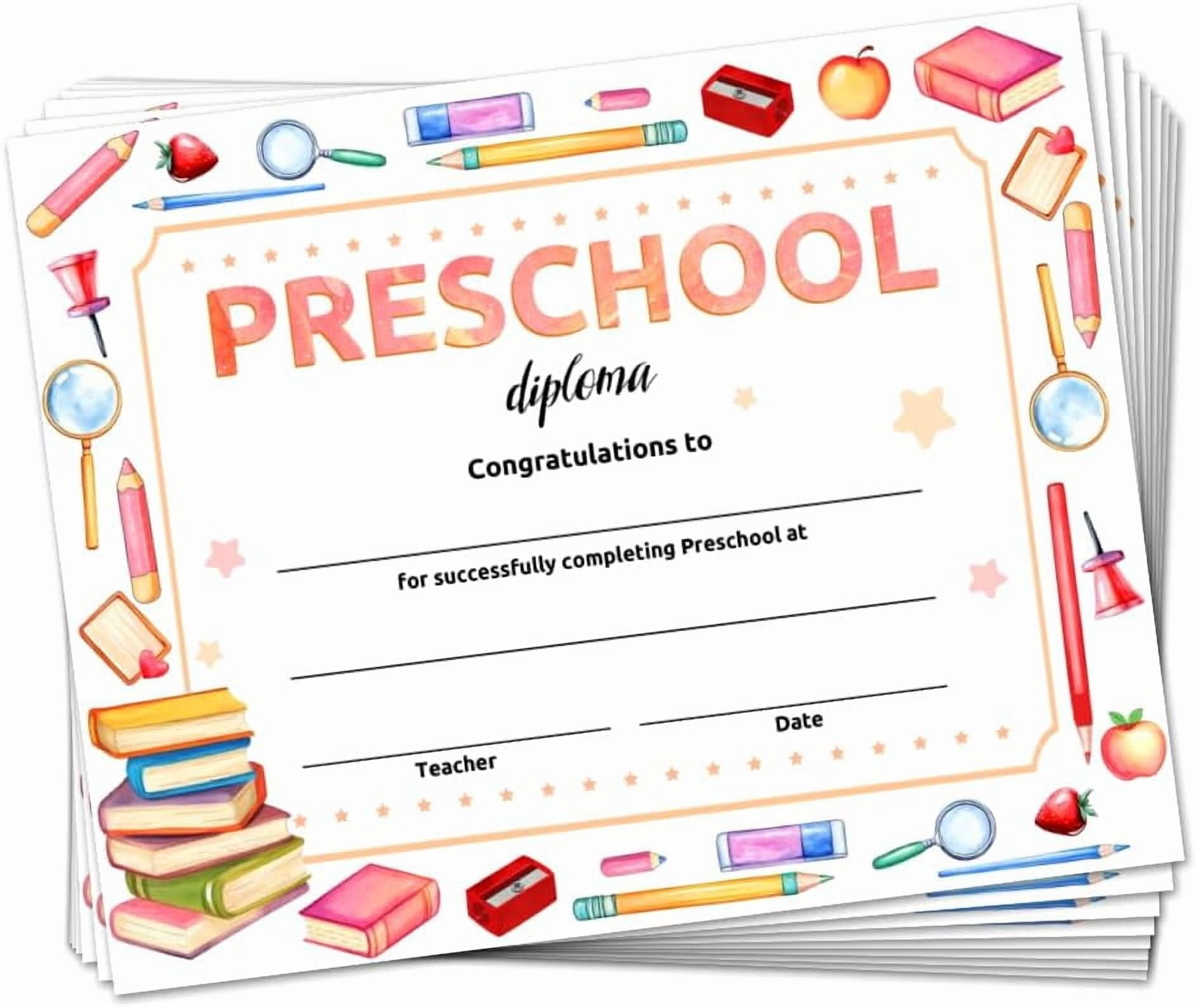 30 Colorful Stationery Certificate of Achievement Completion Award ...