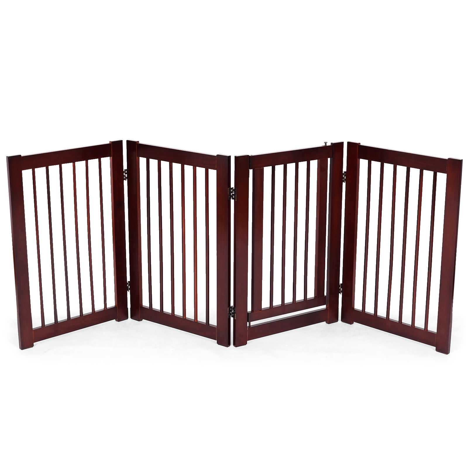 30" Configurable Folding 4 Panel Wood Fence - Walmart.com