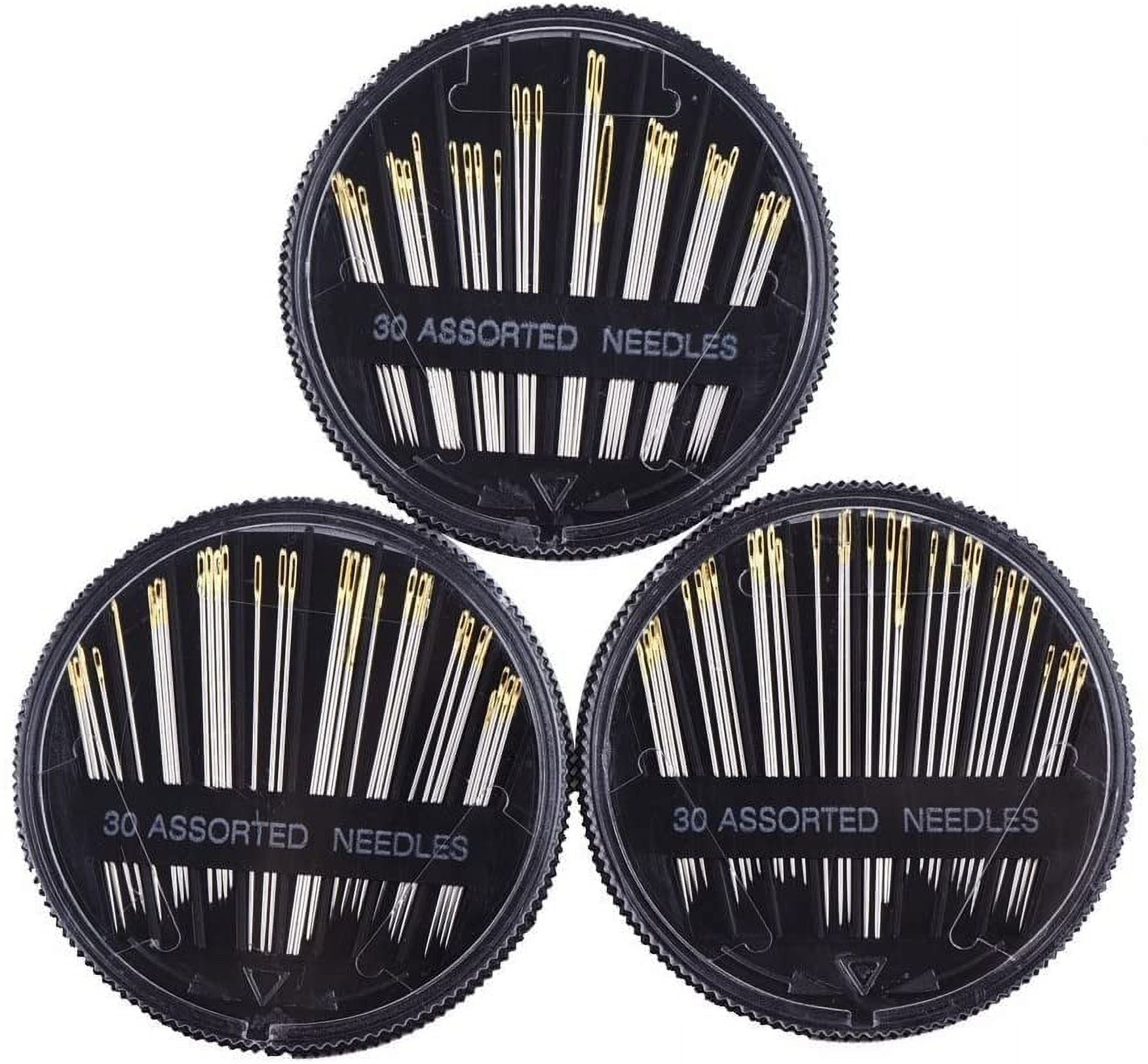 30-Count Assorted Hand Sewing Needles Set,3 Packs - Walmart.com