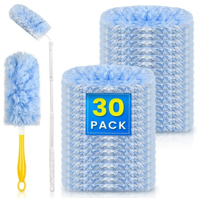 30 Count Heavy Duty Duster Compatible with Swiffer Duster,Disposable ...