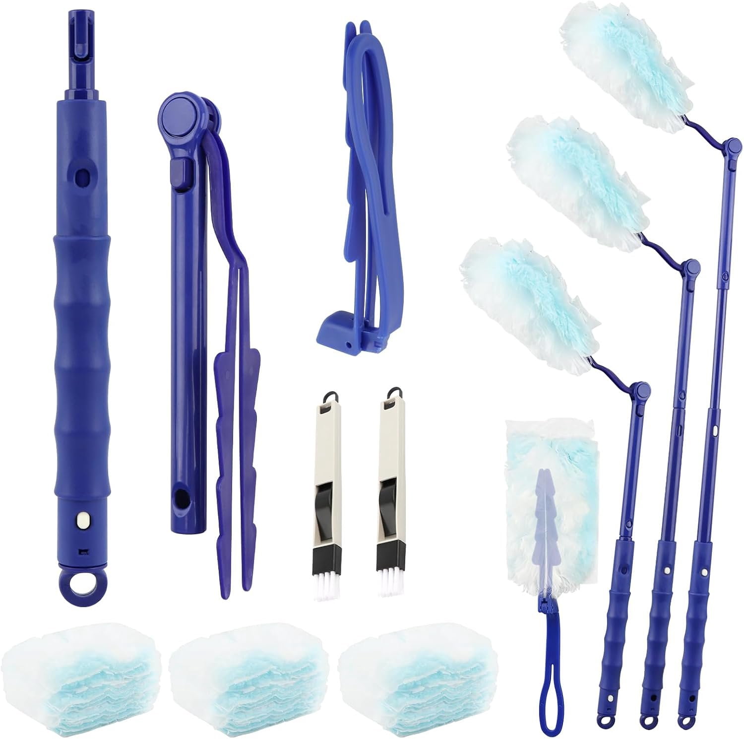 30 Count Heavy Duty Duster Refills with 2 count Handles and Crevice ...