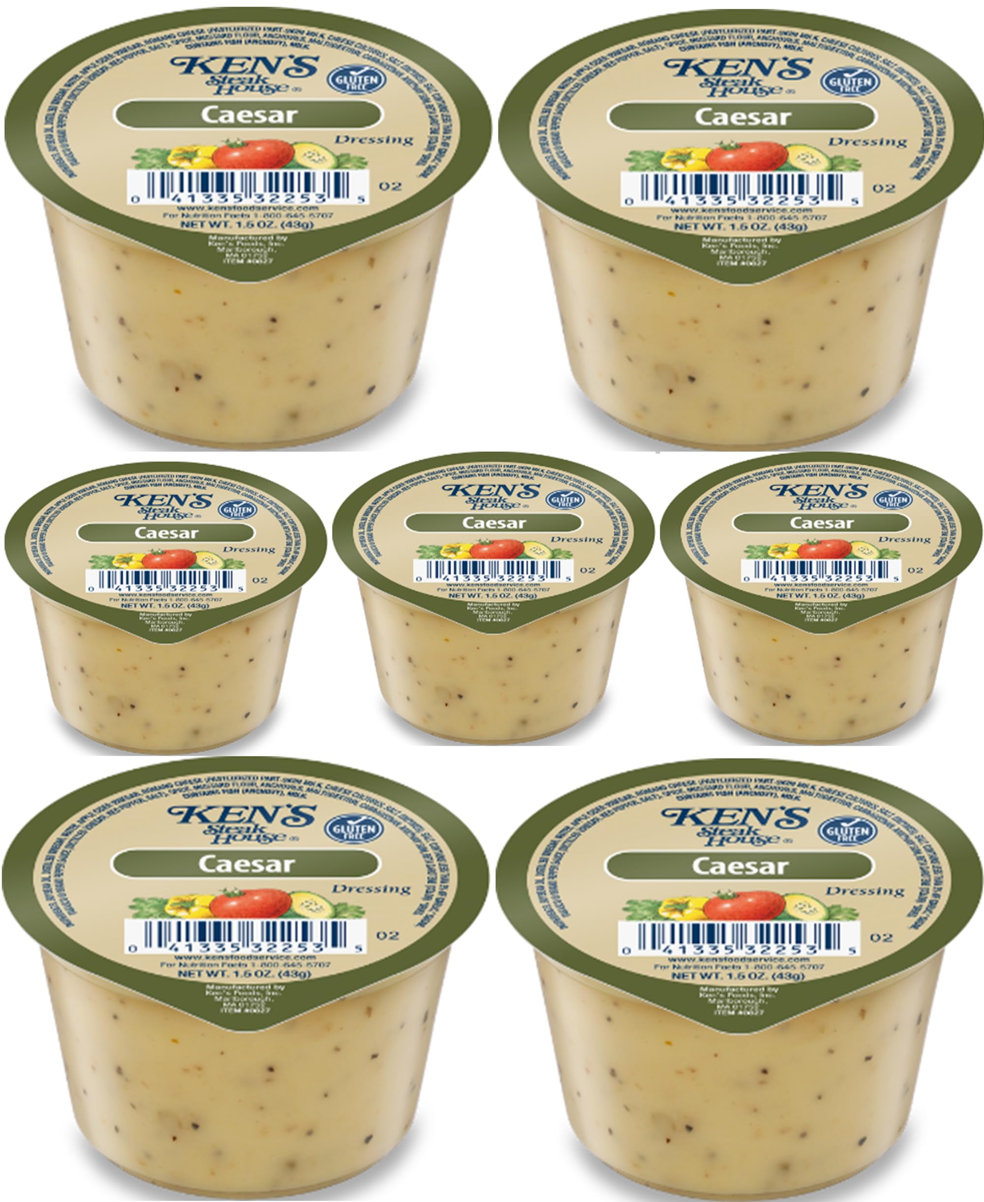 30 Count | Salad Dressing Dipping Sauce Portion Cups | Single Serve ...