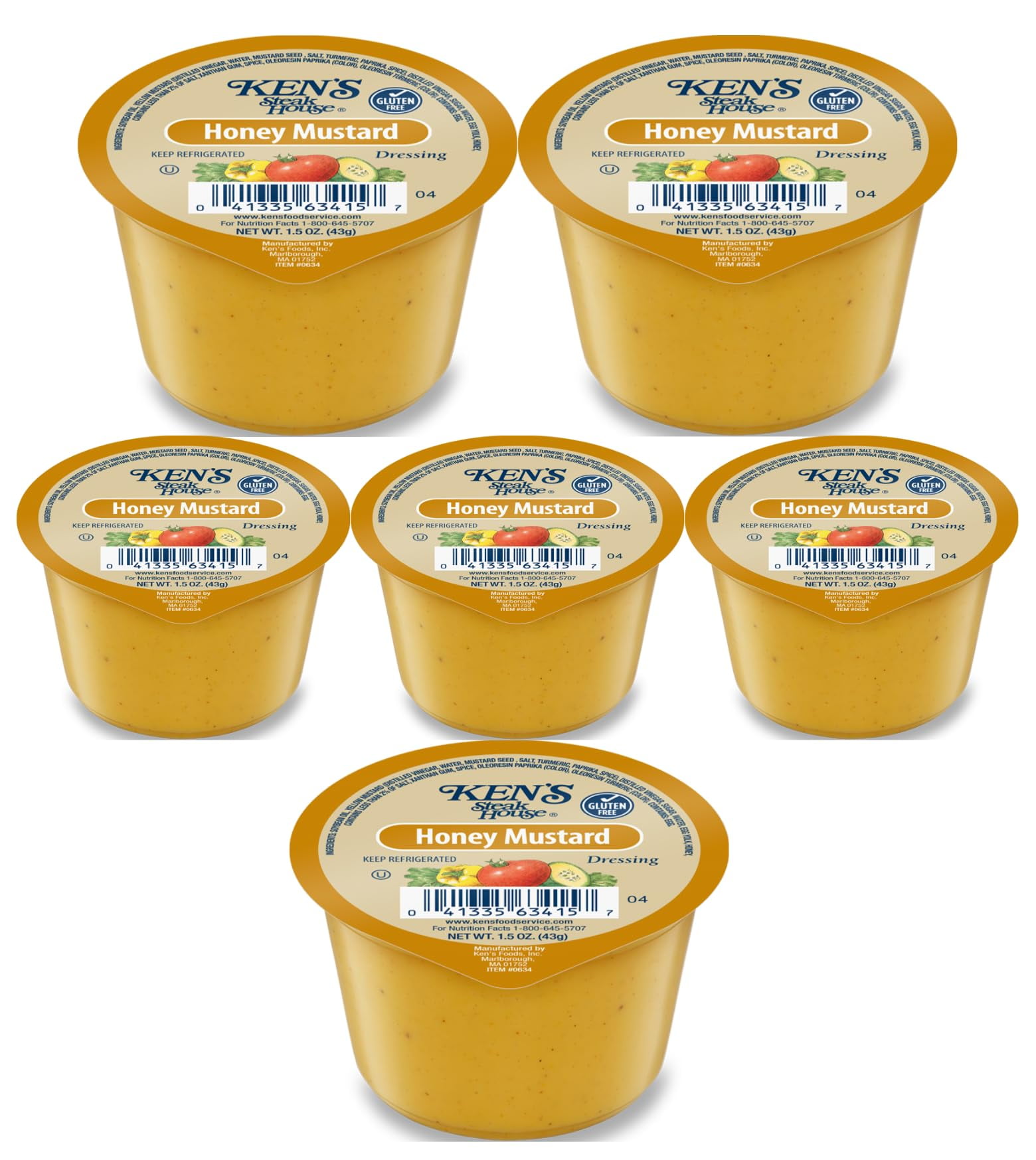 30 Count | Salad Dressing Dipping Sauce Portion Cups | Single Serve ...