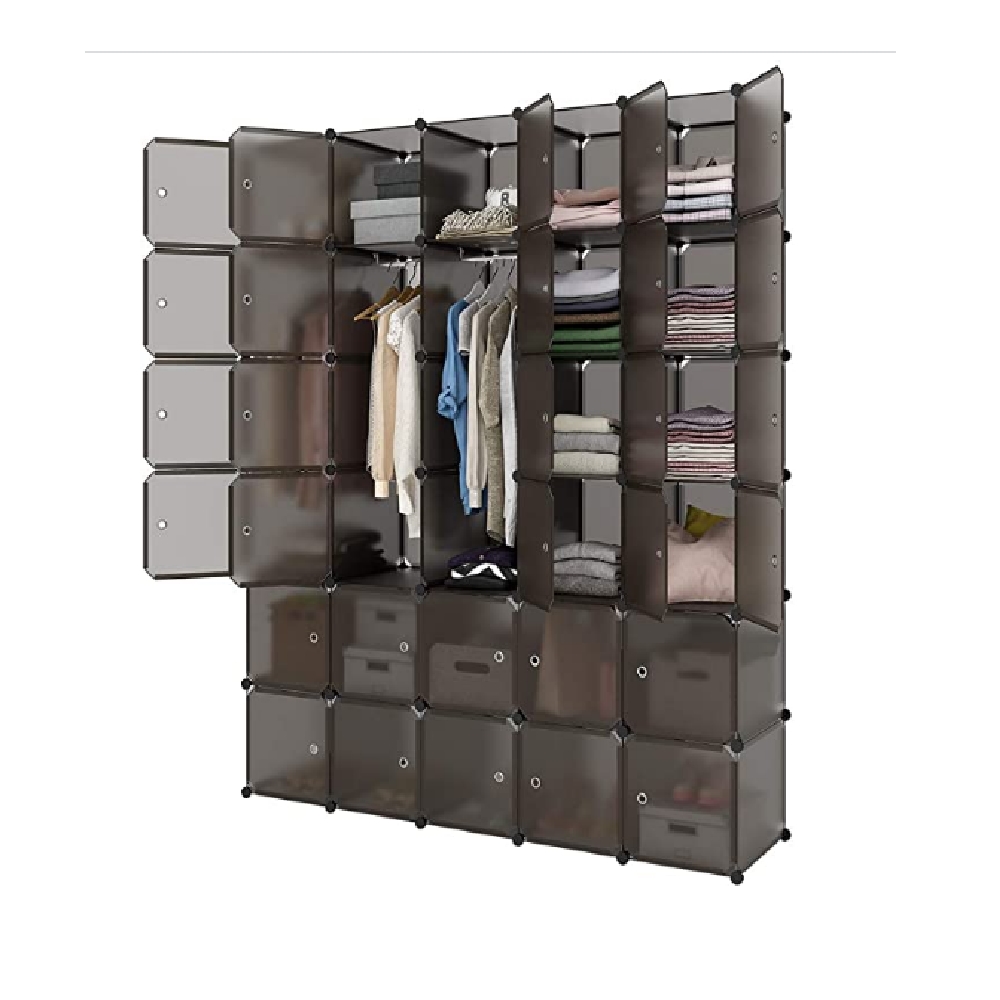 30 Cube Wardrobe Shelving Storage, Modular Closet Organizer, Cubes ...