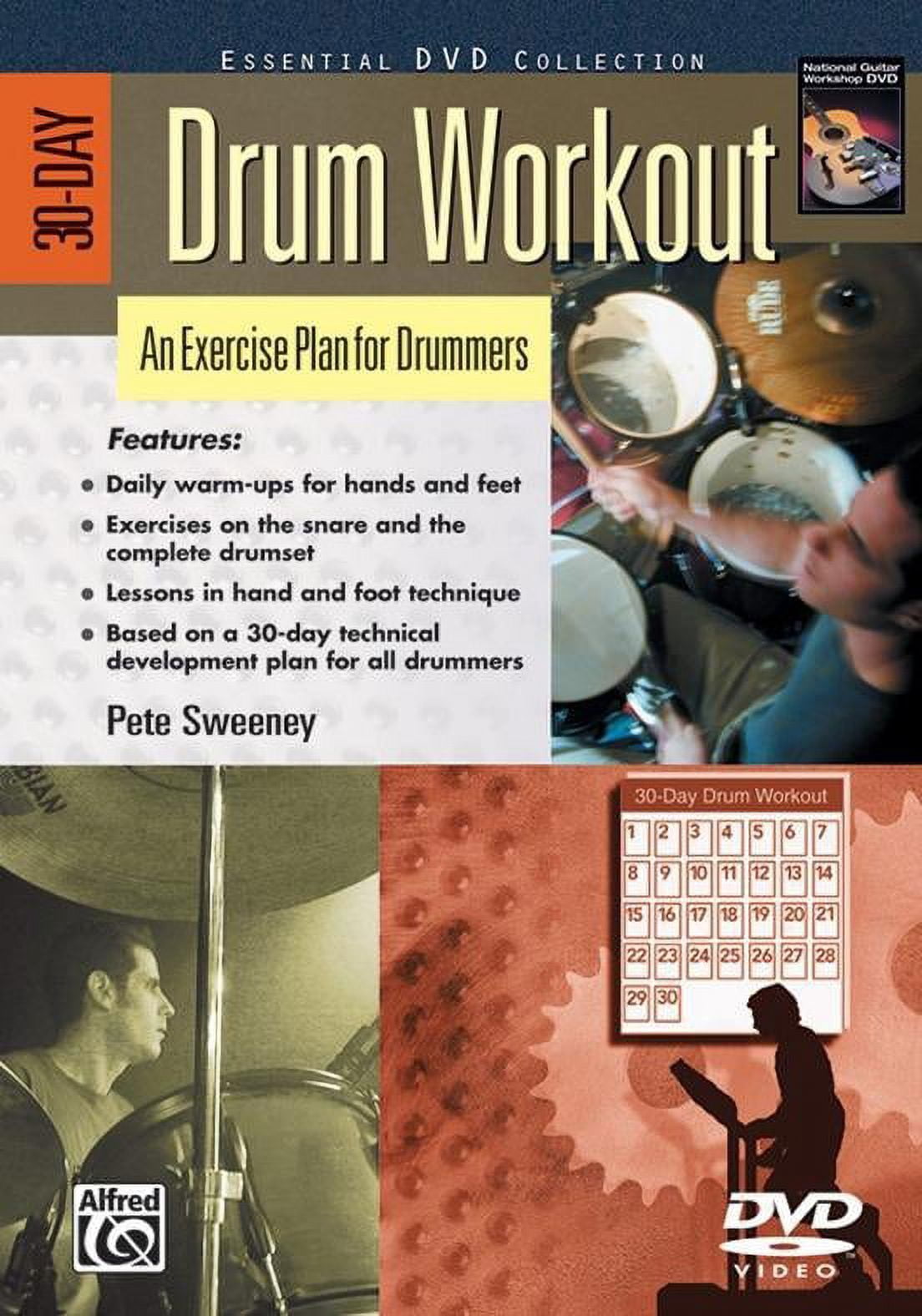 30-Day Drum Workout: An Exercise Plan for Drummers (DVD), Warner ...