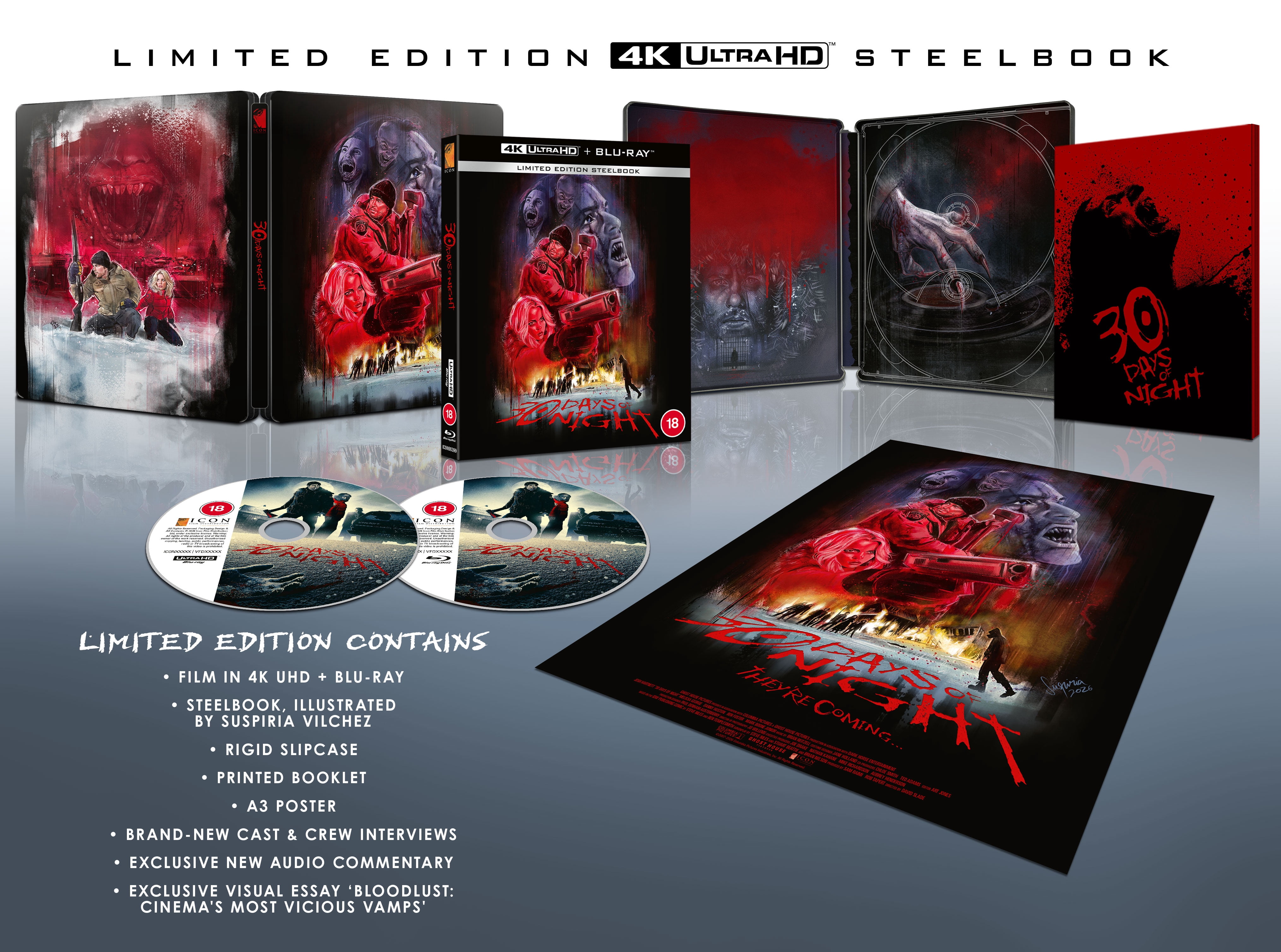30 Days Of Night Limited Edition 4K UHD Steelbook (4K Ultra HD) Mark ...