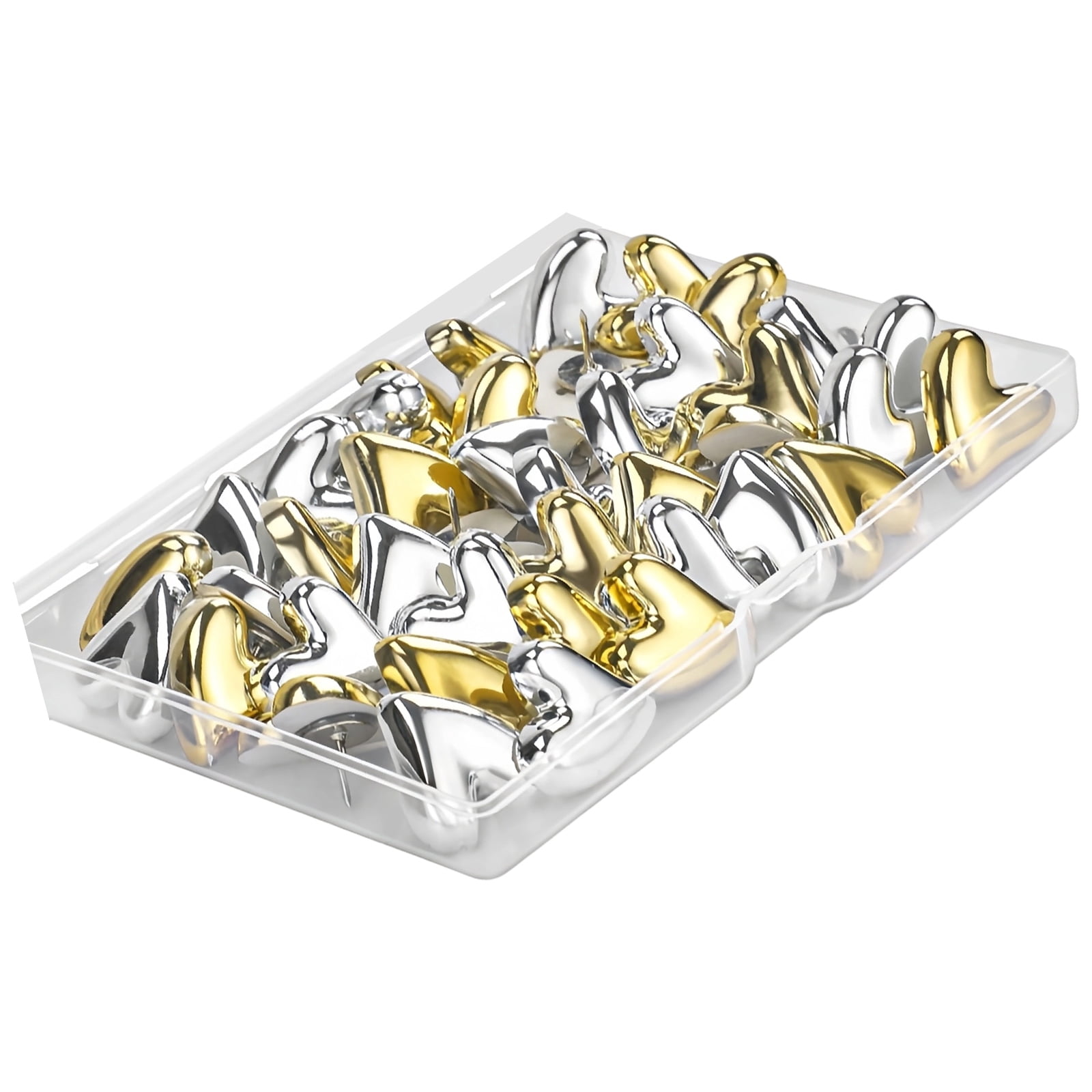 30 Decorative Heart Push Screws Wall Mounting Brads Polystyrene ...