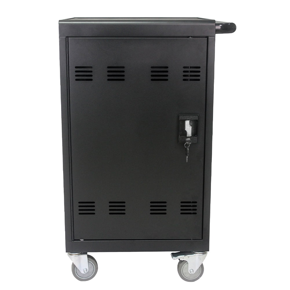 30 Device Mobile Charging Cart, Locking Charging Station w/Wheels and ...