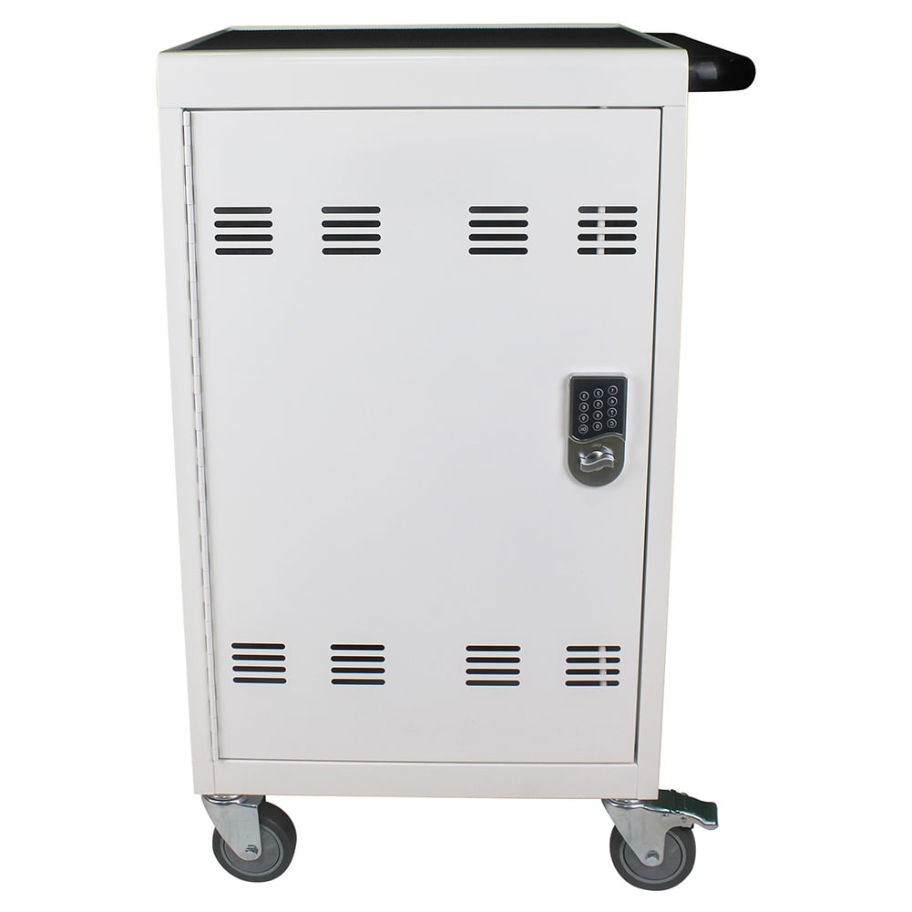30 Devices Mobile Charging Cart Locking Charging Station Cabinet Mobile ...