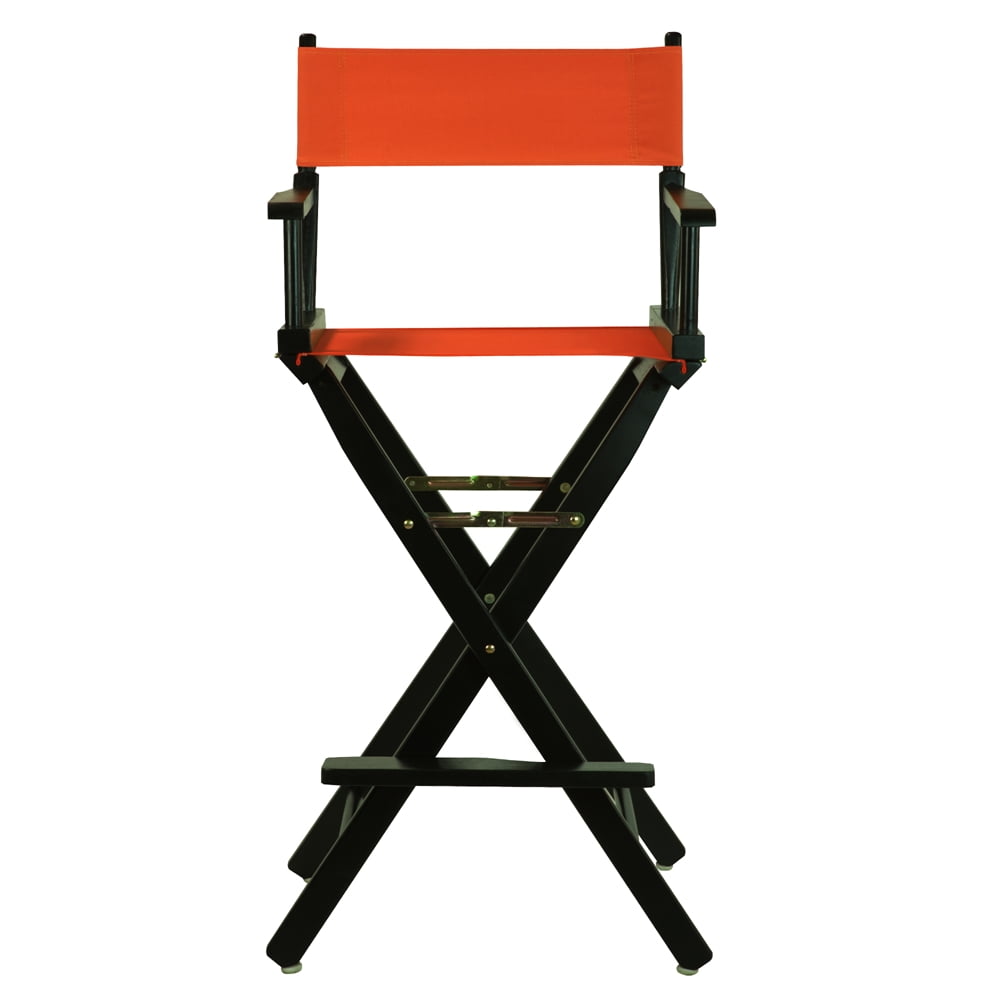 "30" Director's Chair Black Frame-Orange Canvas" - Walmart.com