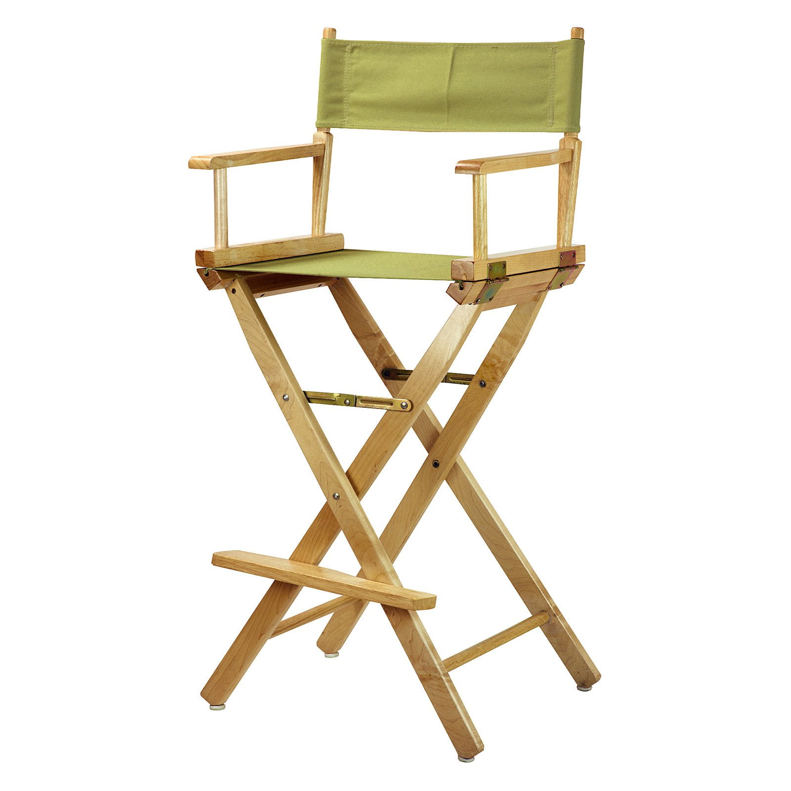 "30" Director's Chair Honey Oak Frame- Olive Canvas" - Walmart.com