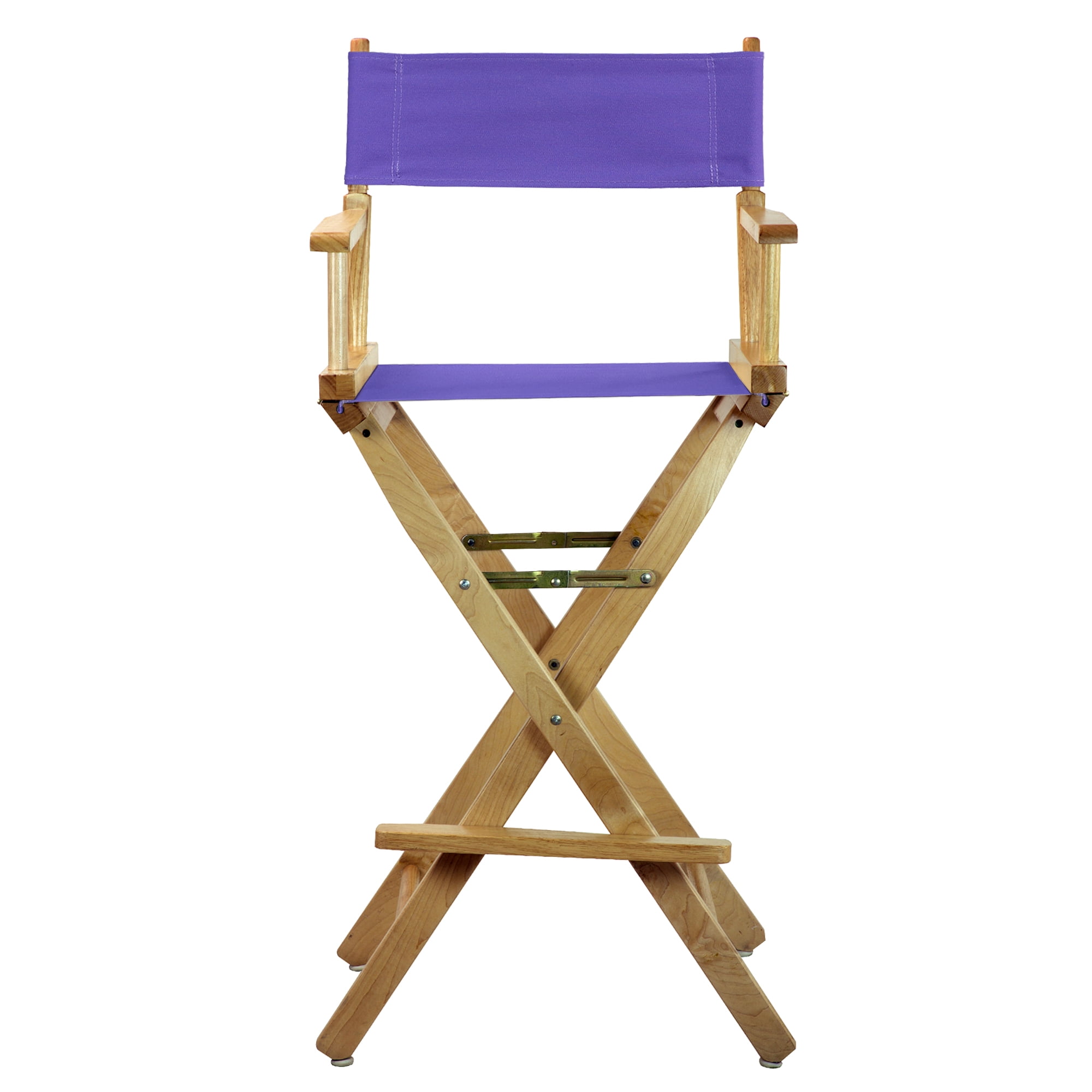 "30" Director's Chair Natural Frame-Purple Canvas" - Walmart.com