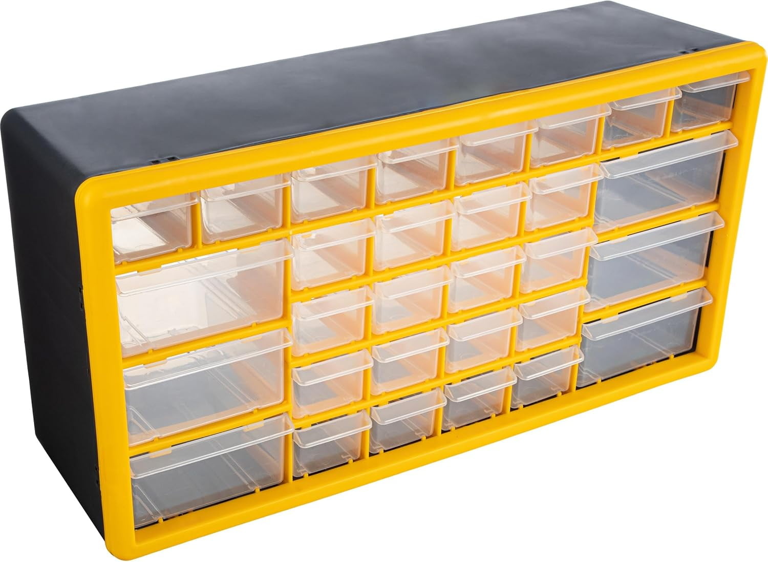 30-Drawer Plastic Small Parts Organizer - Desktop or Wall Storage ...