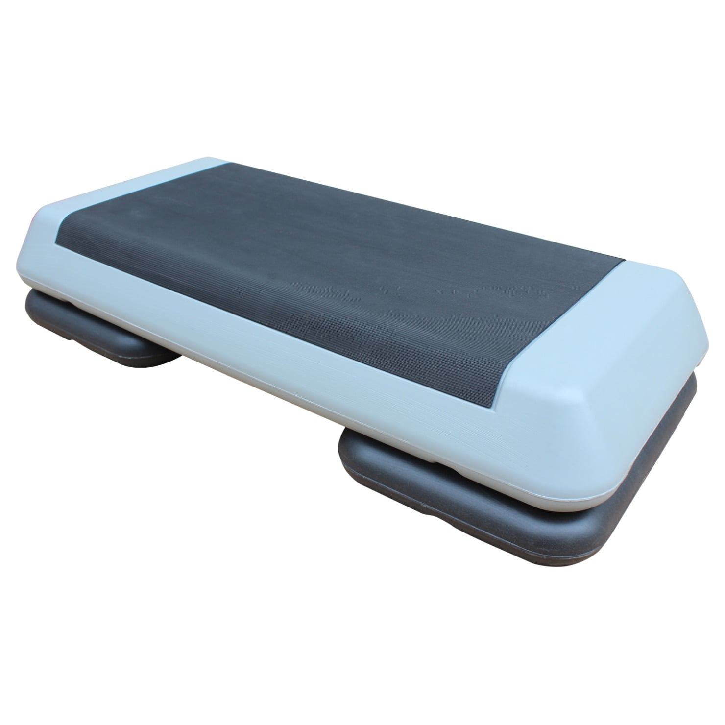 30'' Exercise Aerobic Step Platform, Adjustable Fitness Stepper with 4 ...