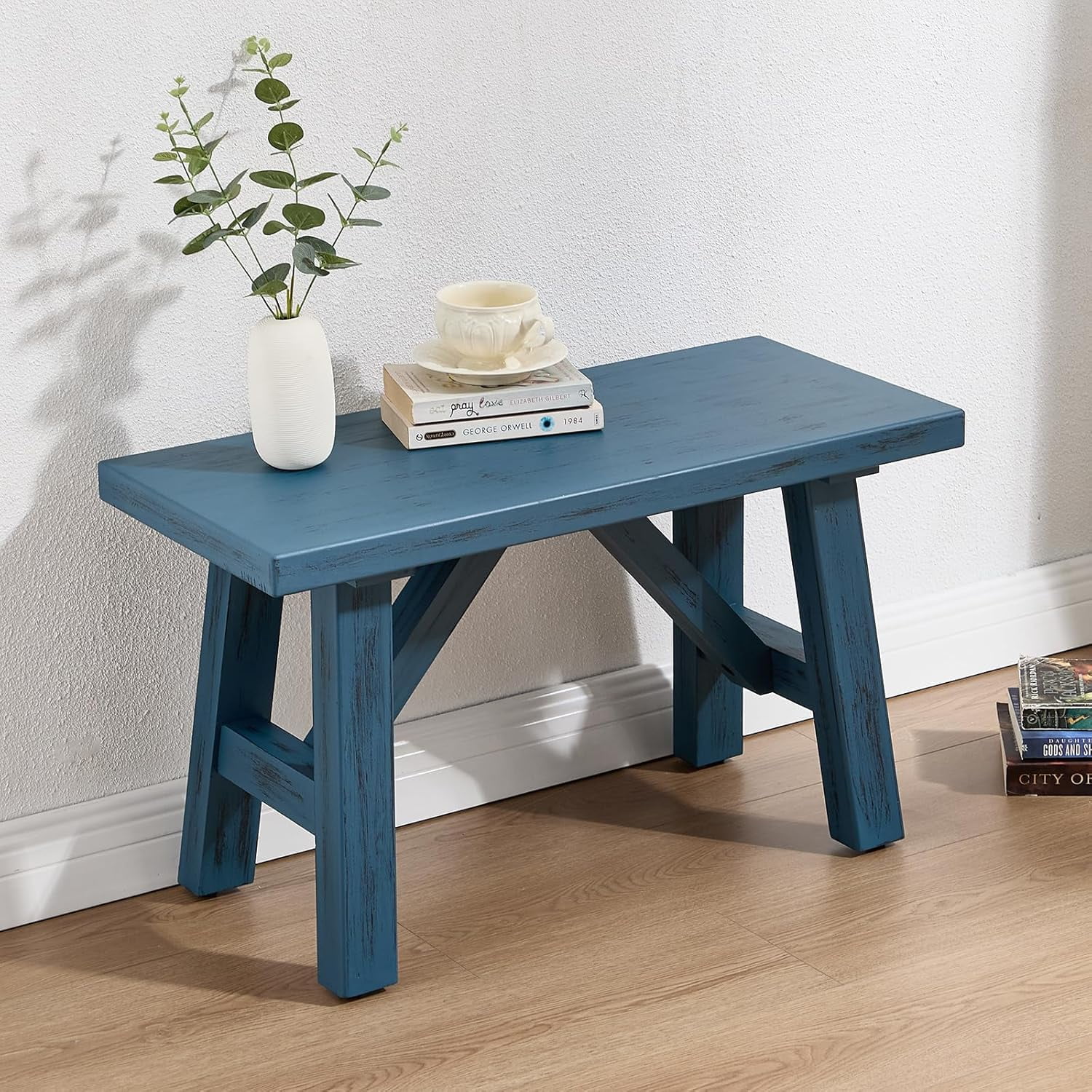 30" Farmhouse Entryway , Rustic Solid Wood Dining Room Small Entryway ...