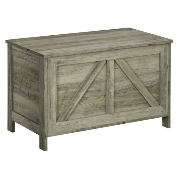 30" Farmhouse Storage Chest, Lift Top Box Organizer with Safety Hinge ...