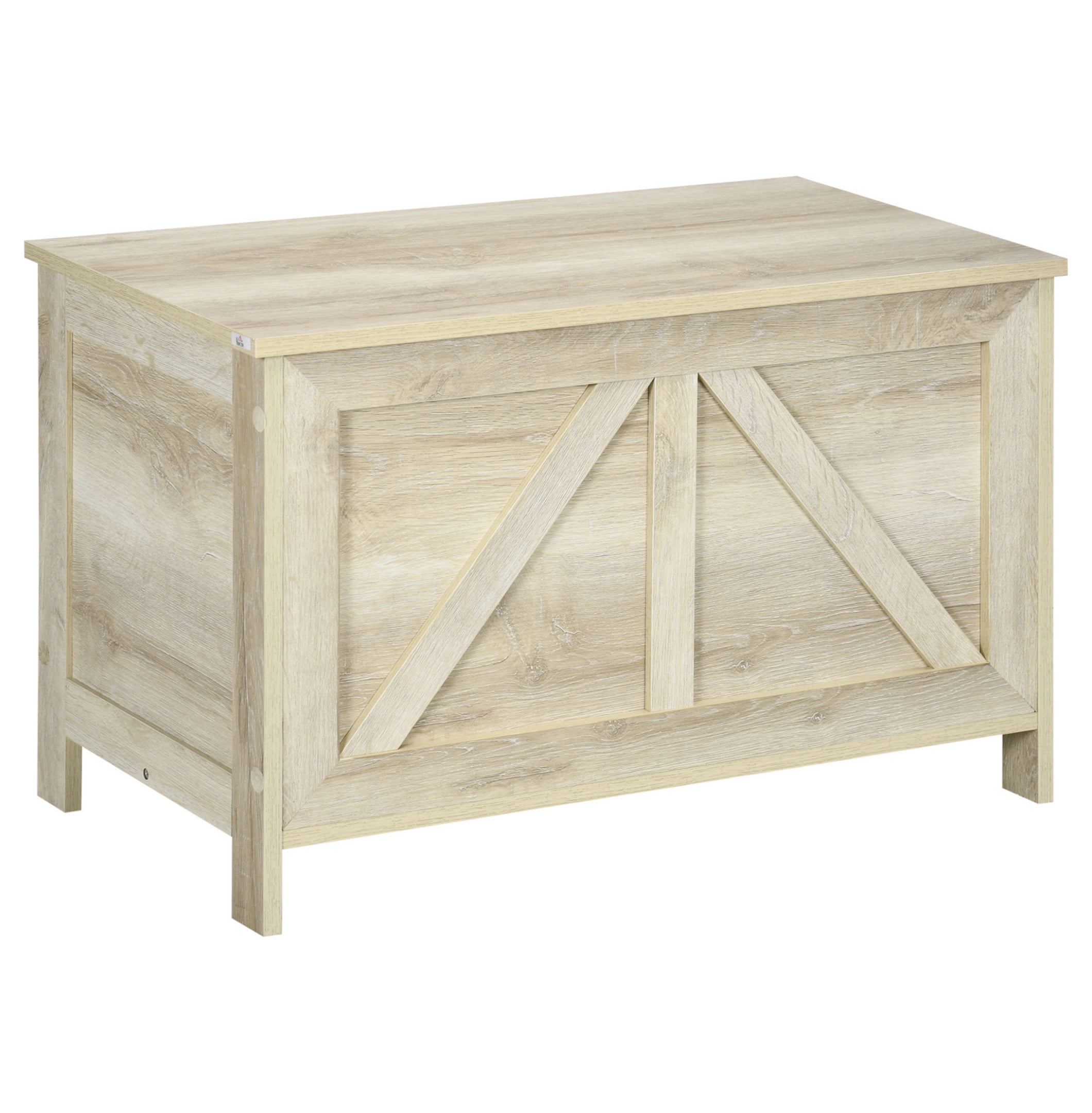 30" Farmhouse Storage Chest, Lift Top Box Organizer with Safety Hinge ...