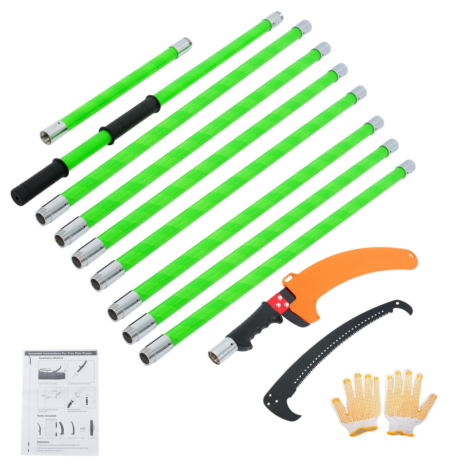 30 Feet Tree Pole Pruner Manual Branches Trimmer Tree Branch Garden ...