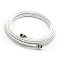 30' RG6 White Coaxial Cable - Weather Proof, Indoor/Outdoor, for CATV ...