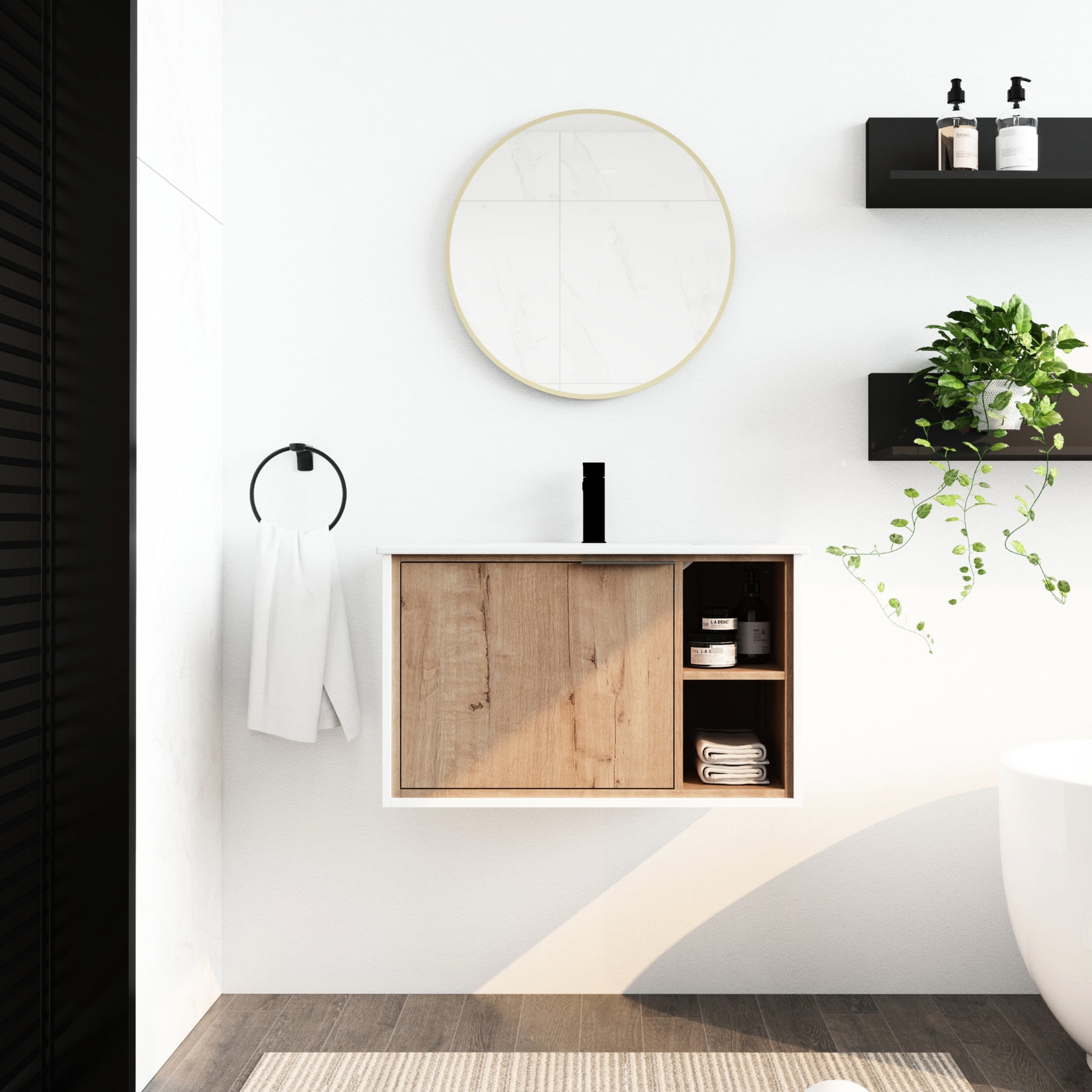 30'' Floating Bathroom Vanity | Soft-Close Function for Comfort | High ...