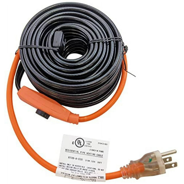 Free Shipping! 30 Foot Pipe Heating Cable, Turns On and Off ...
