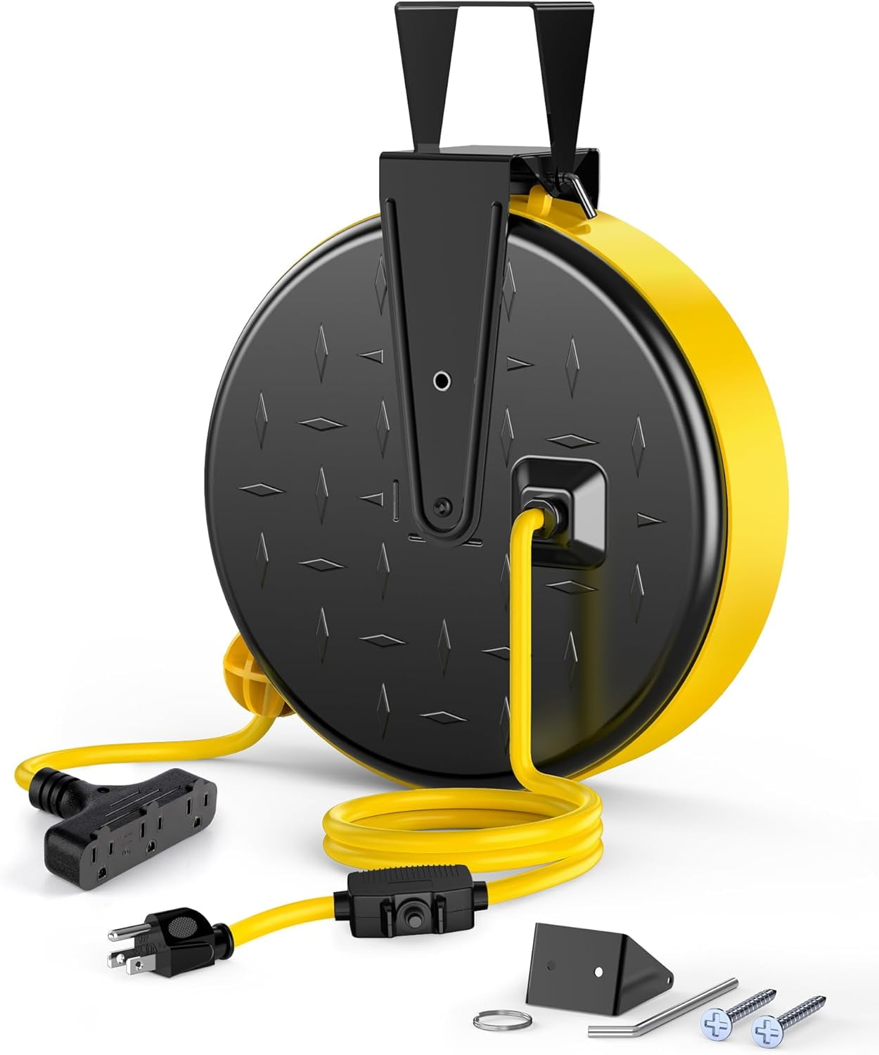 30 Ft Reactable Exteion Cord Reel, Ceiling/Wall Mount 16/3 Gau SJTW ...