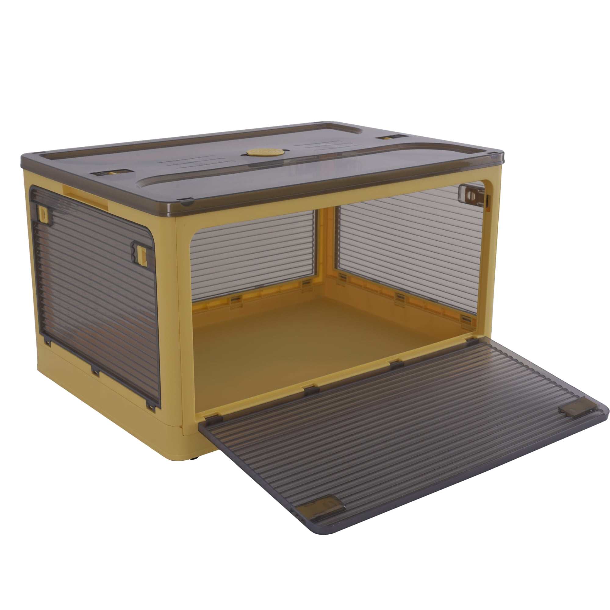 Walmart 30-Gallon Stackable Collapsible Storage Bins with Clear Latch ...