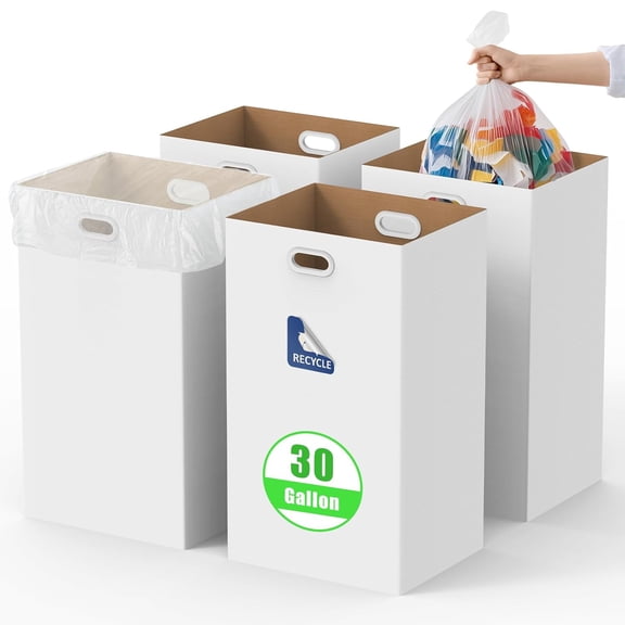 Corrugated and Disposable Trash Cans for Home and Outdoor Use