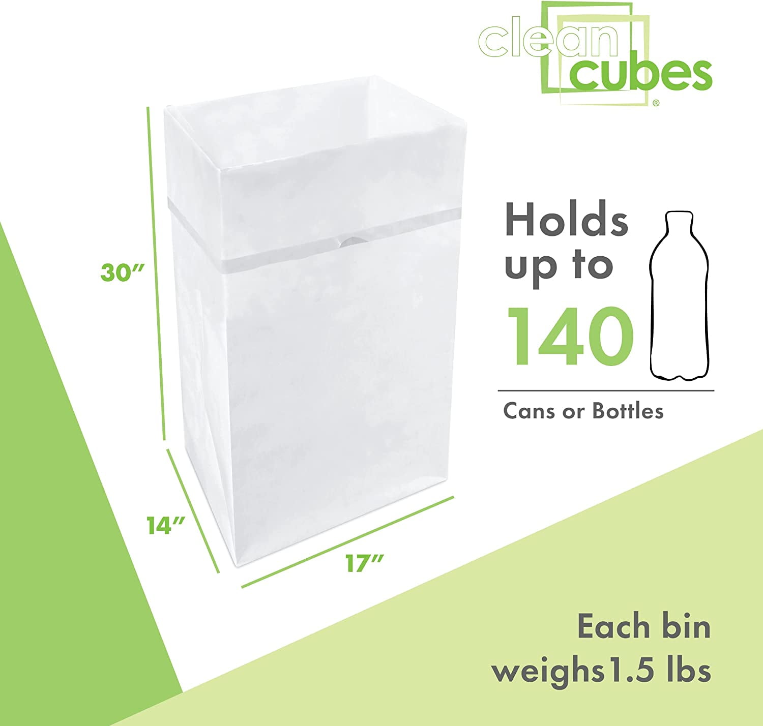 30 Gallon Disposable Pop-Up Trash Cans (3-Pack) with Fitted Bags ...