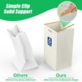 30 Gallon Disposable Trash Cans with Built-in Handles, 8Pack Extra ...