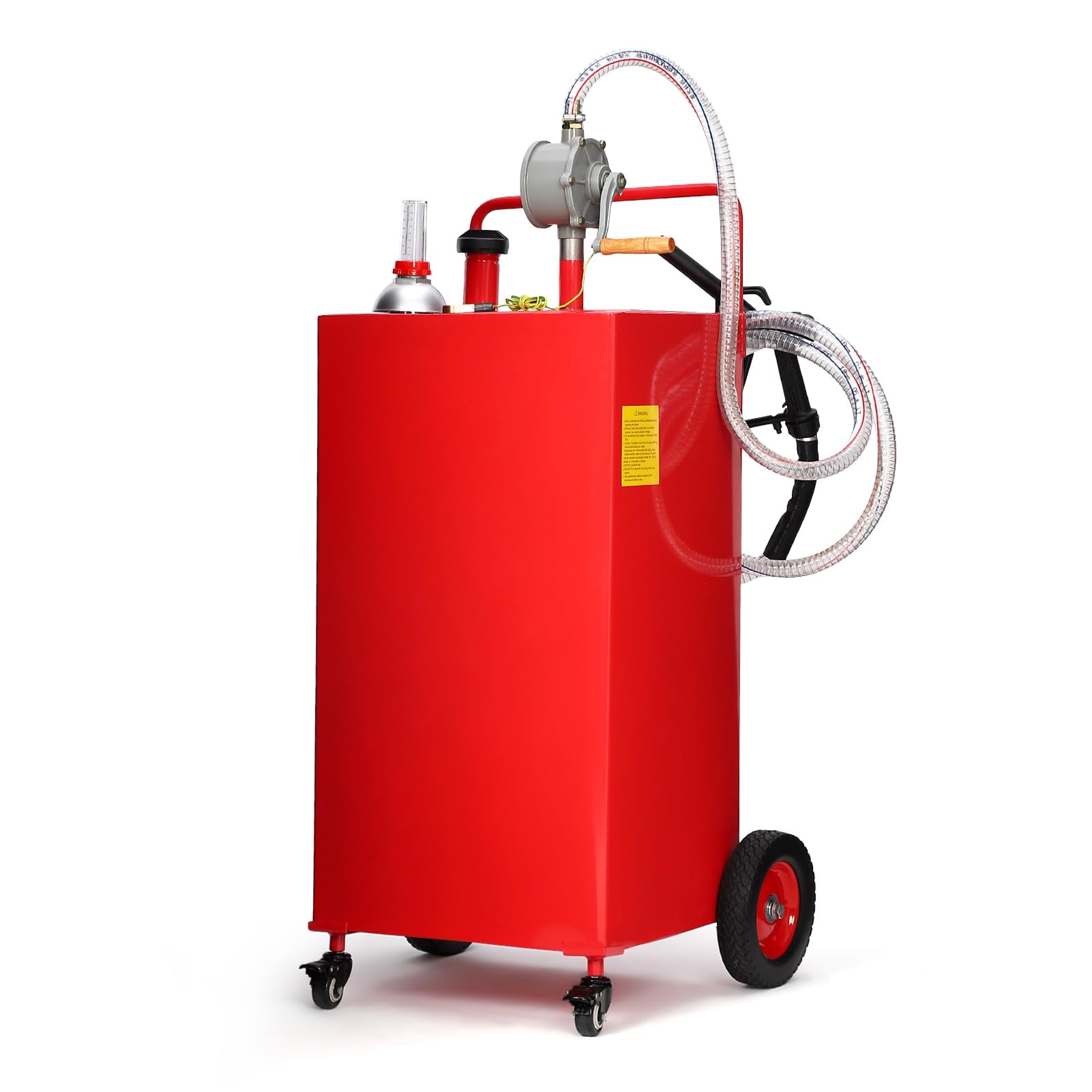 30 Gallon Fuel Caddy, Fuel Storage Tank on 4 Wheels, Portable Gas Caddy ...