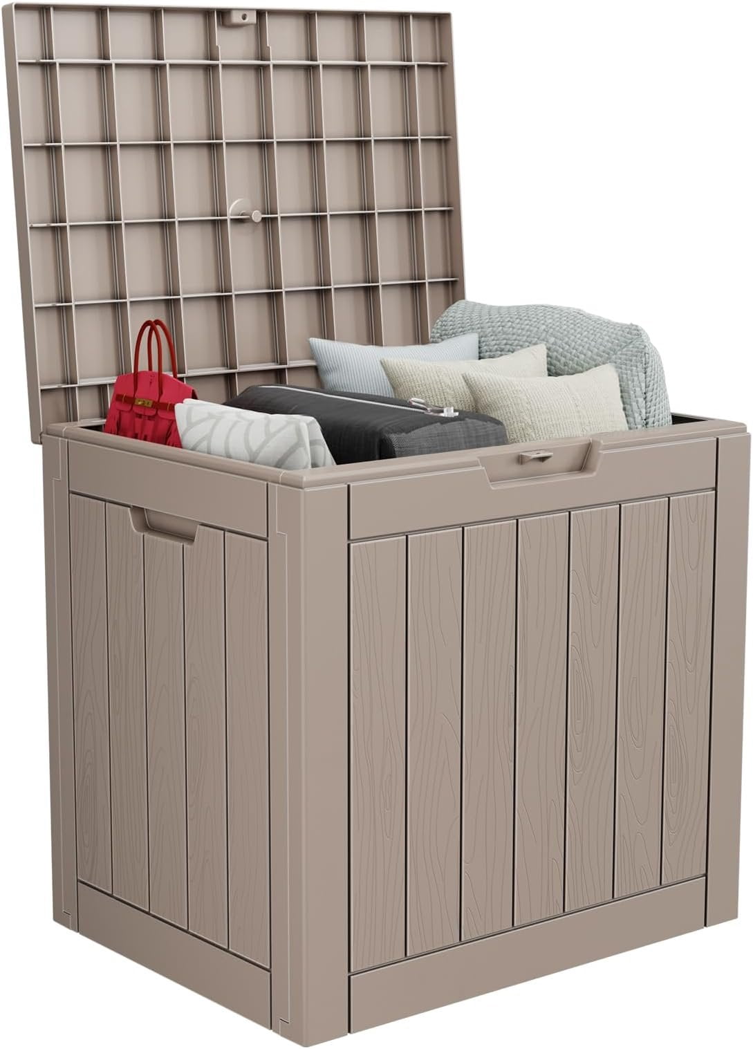 30-Gallon Outdoor Storage Box, Deck Box for Patio Cushions, Garden ...
