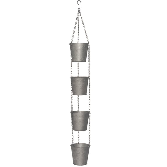 30" Garden Accents Stacked Metal Pots - Walmart.com