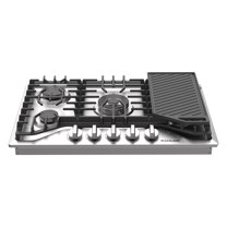 Gasland Chef 30 in. NG/LPG Convertible Gas Cooktop in Porcelain Enamel ...