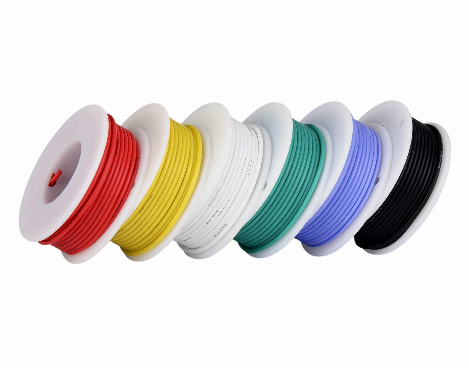 30 Gauge Electrical Wire, Colored Wire Kit 30 AWG Flexible Silicone ...