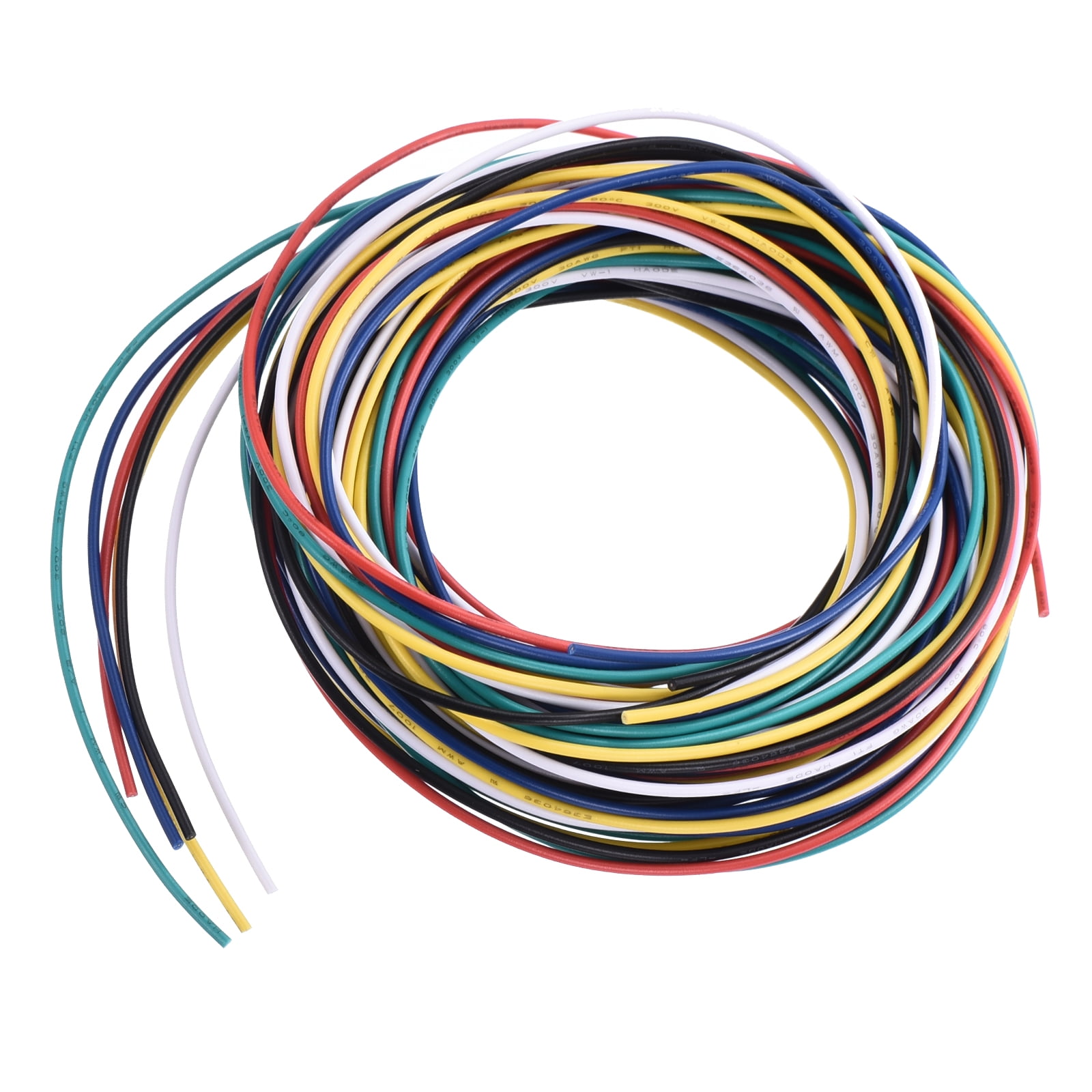 30 Gauge Hookup Wire 3.0m/10ft 30AWG Flexible Electrical Wire Tinned ...