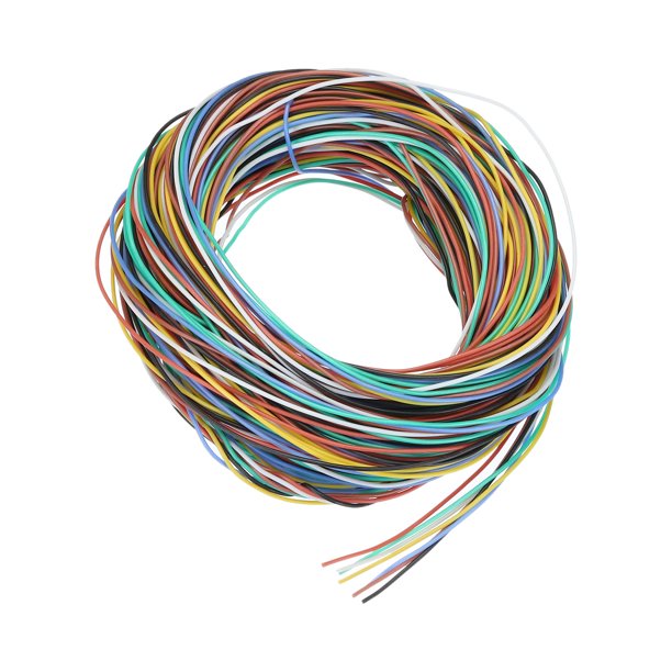 30 Gauge PVC Hookup Wire 9m/30ft 30AWG Electrical Wire Spool Ul1007, 7 ...