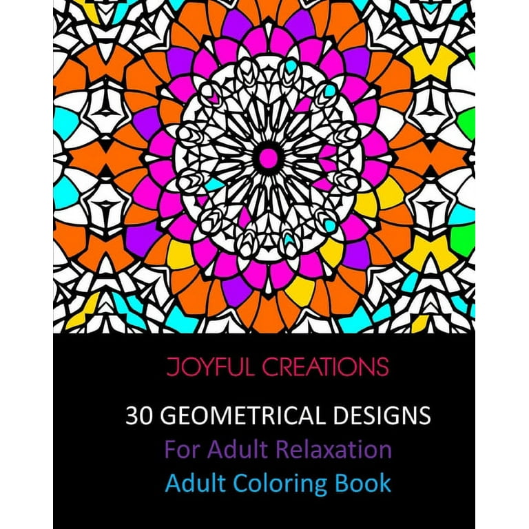 geometrical design coloring book