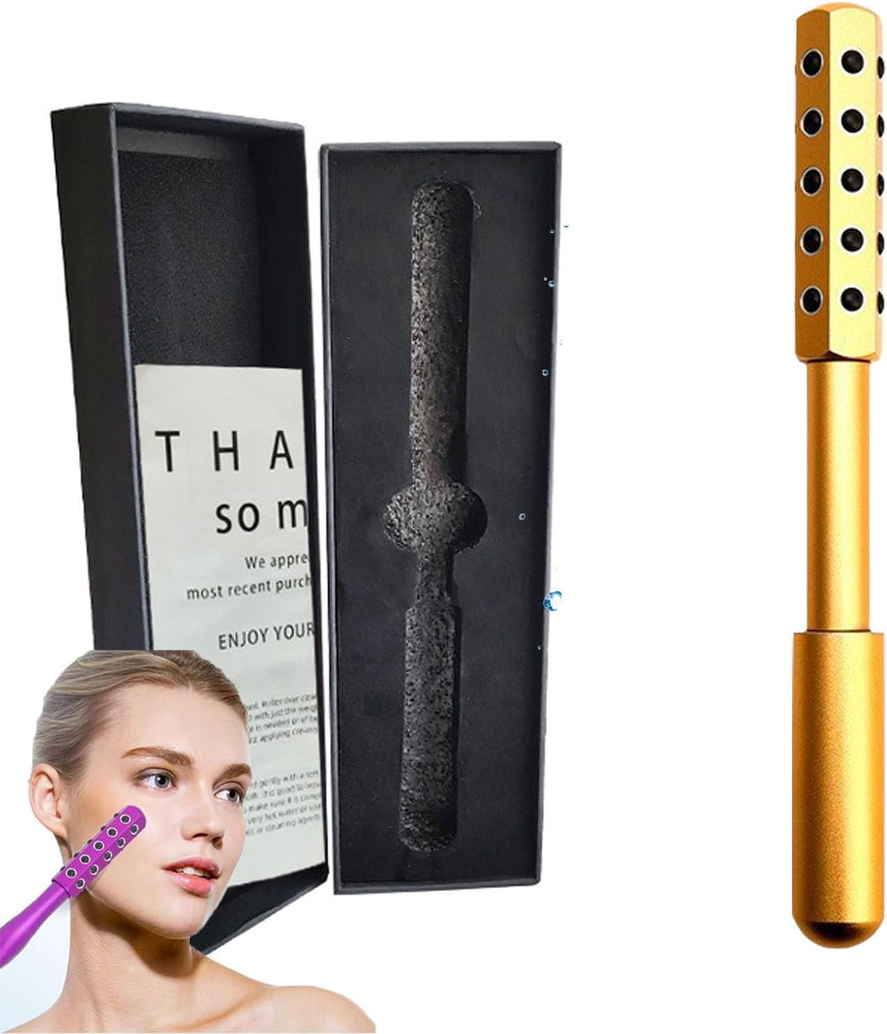 30 Grains Germanium Beauty Roller for Up Lifting and Skin Care, Arrily ...