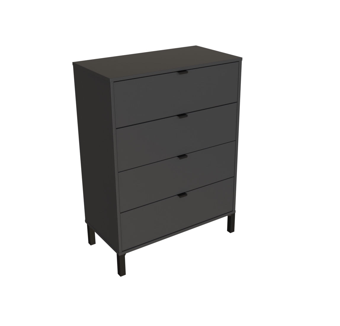 30" Gray Four Drawer Standard Chest - Walmart.com