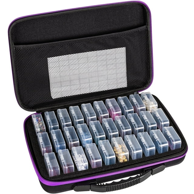 30 Grids Bead Organizer Box, Bead Storage Box for Jewelry Beads Rings ...
