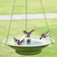30" H*12.4" W Solar Fountain Hanging Bird Bath, Metal Bird Bath Bubbler ...