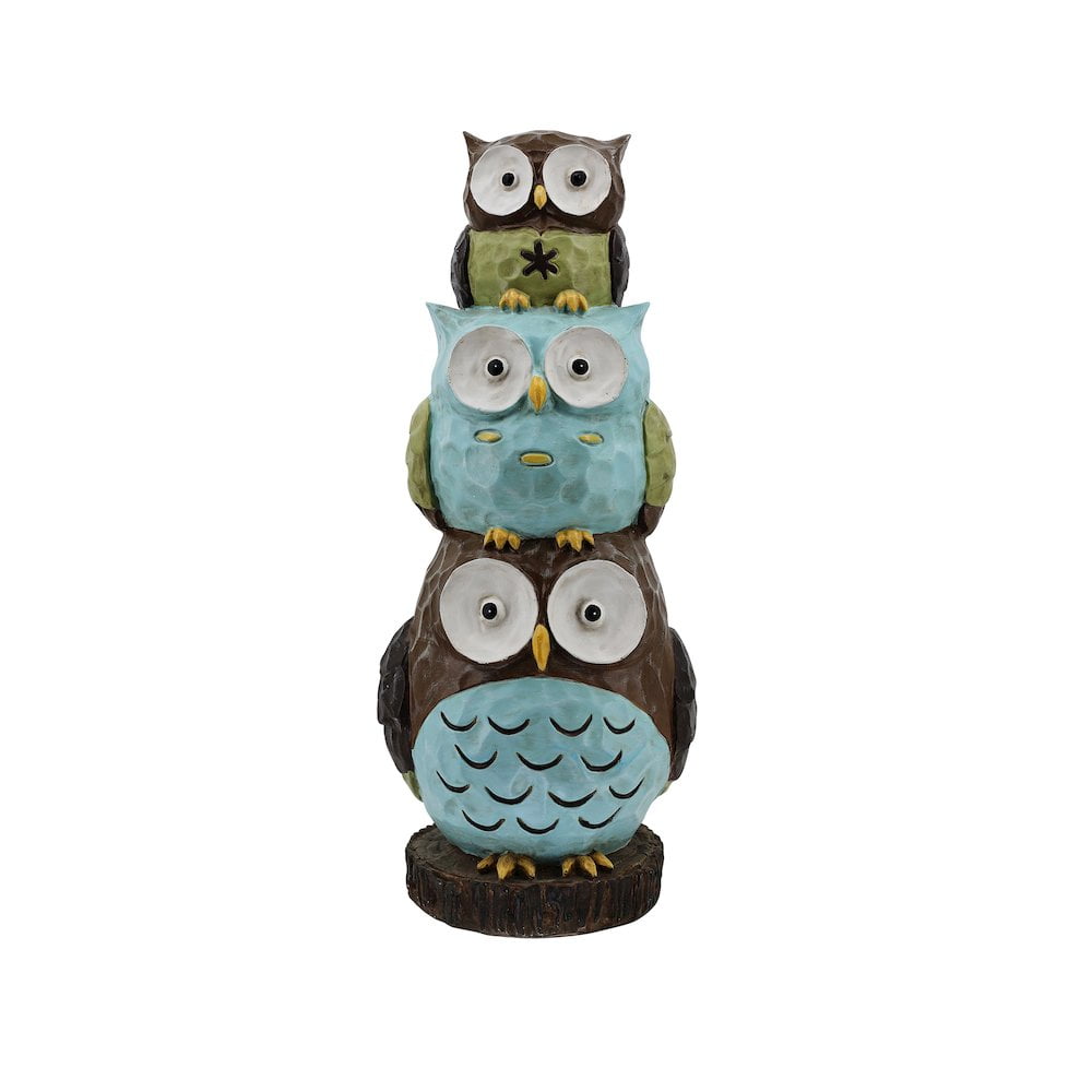 30"H Stacking Owls Garden Statue - Walmart.com