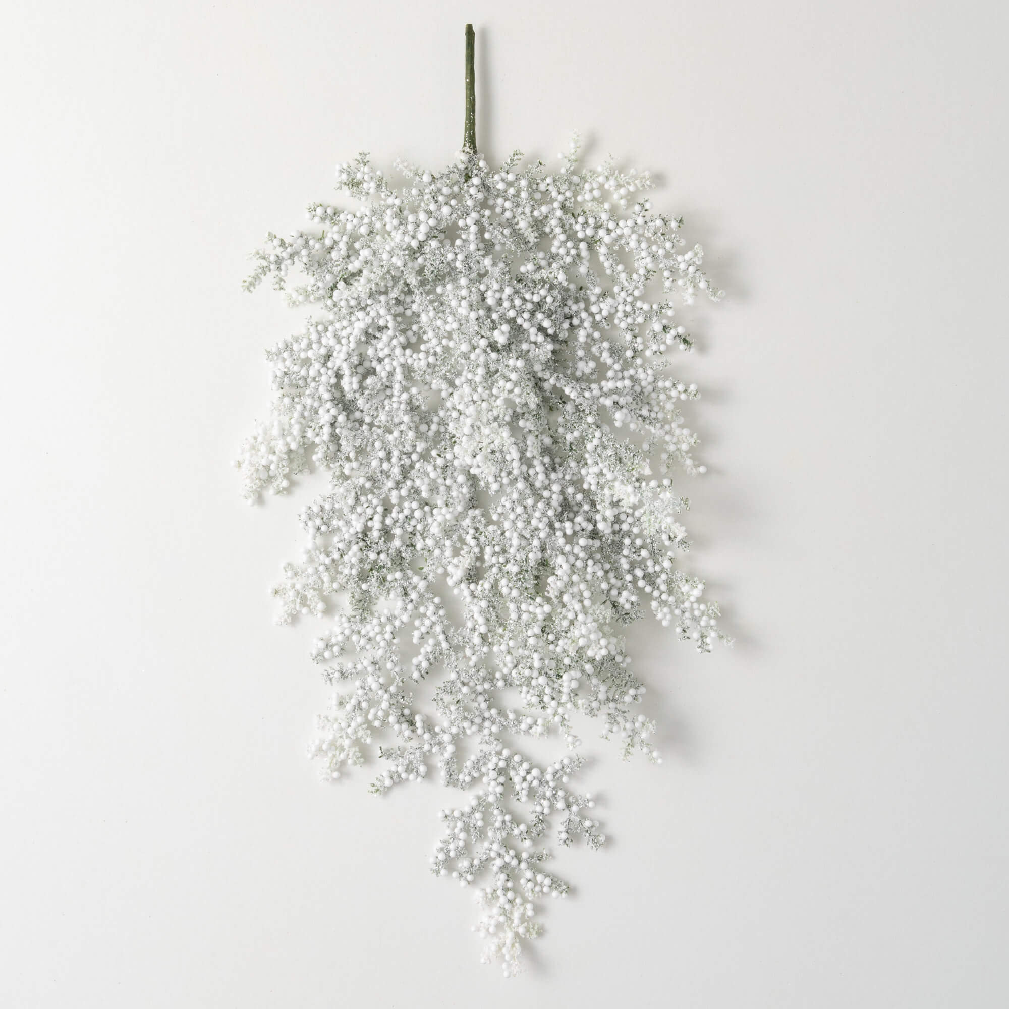 30"H Sullivans Artificial Frosted Juniper Berry Christmas Swag, White ...