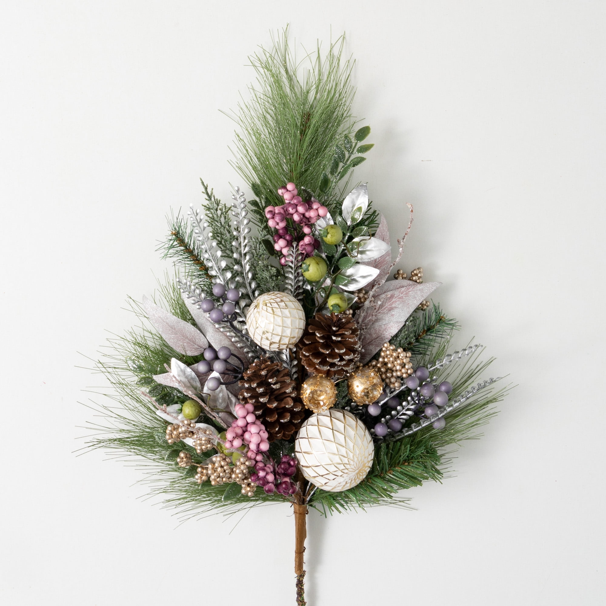 30"H Sullivans Mixed Ball Pine Spray, Multicolored - Walmart.com