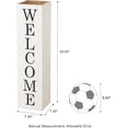 30"H Wooden Welcome Porch Sign Rustic Double Sided Box-shaped "WELCOME ...