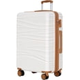 30" Hardside Checked Luggage, Large Checked Suitcase with Dual Spinner ...