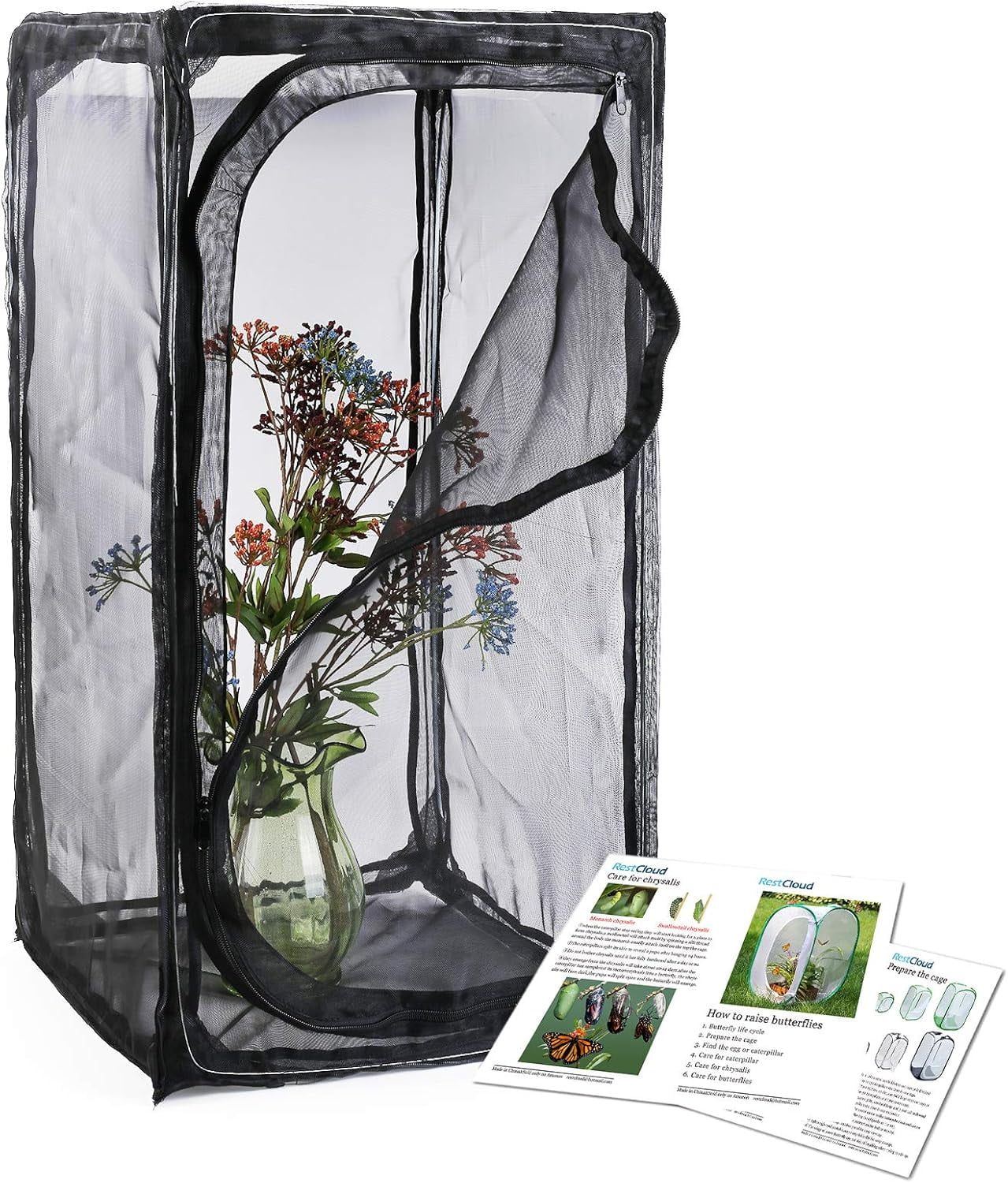 30" Heavy Duty Monarch Butterfly Habitat Outdoor Collapsible Insect ...