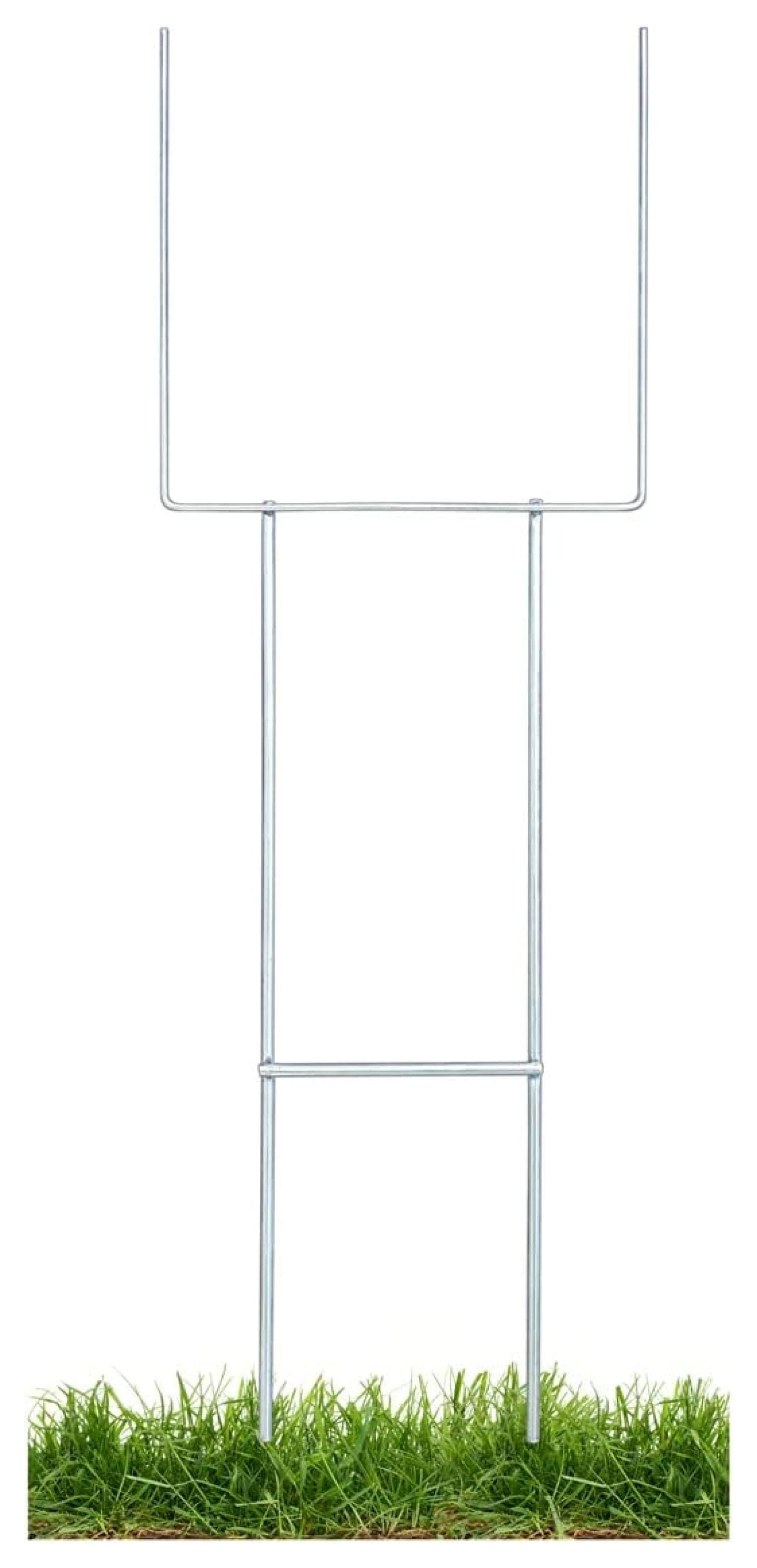 30" Heavy Duty Yard Stakes, 10 Pack, 25 Diameter Metal Frame Wire Step ...